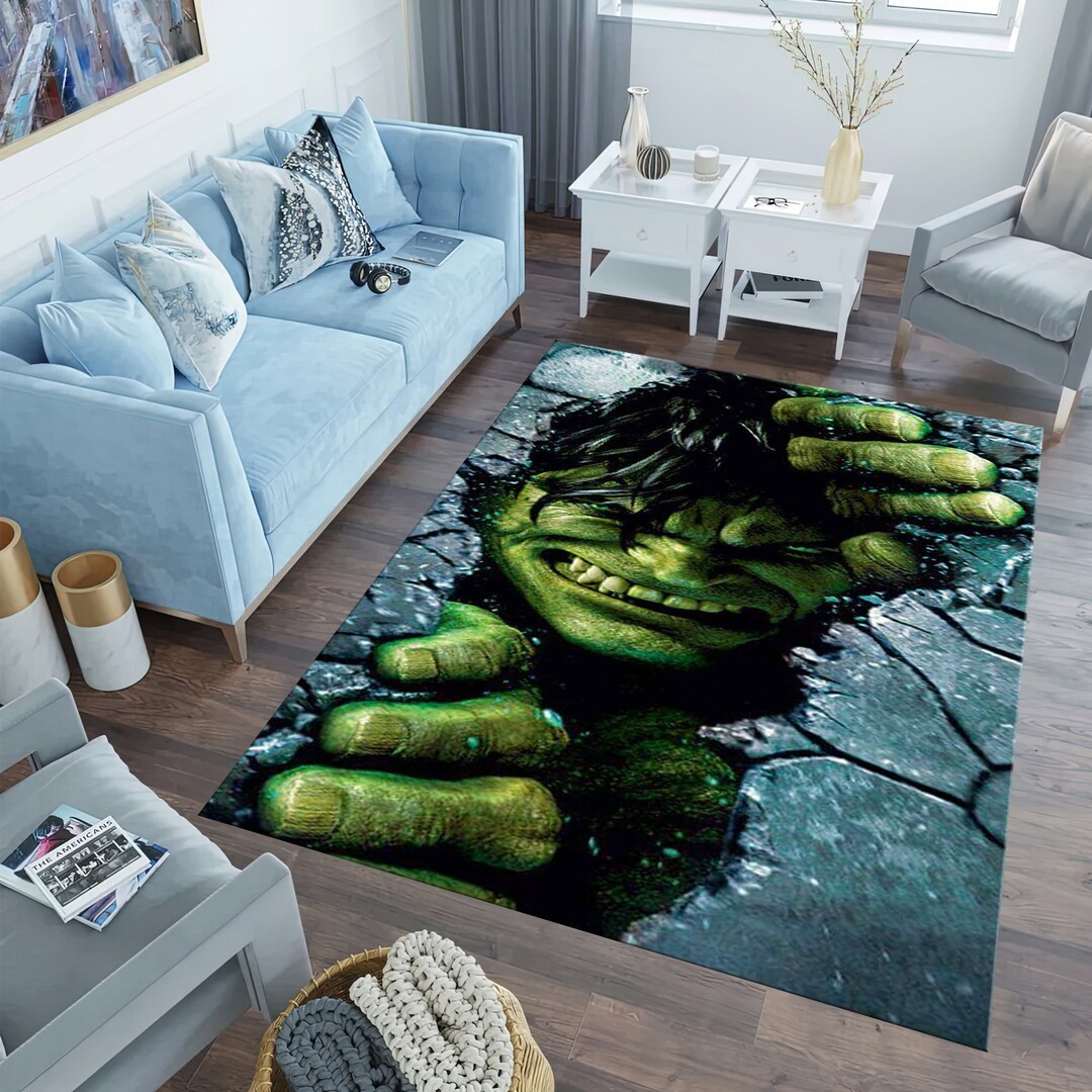Hulk,hulk Rug,kids Room Rug,boy Room Rug,patterned Rug, Gift for Him ...