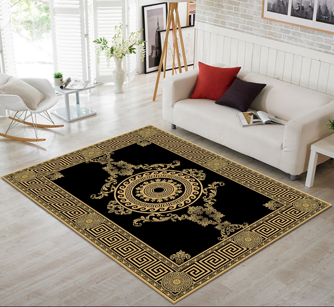 Gold and Black Rug,gold and Black Rugs,gold and Black Carpet,gold and ...