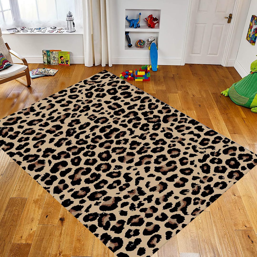 Leopard Rug,cheetah Patterned Rug,leopard Pattern Rug,leopard Fur ...