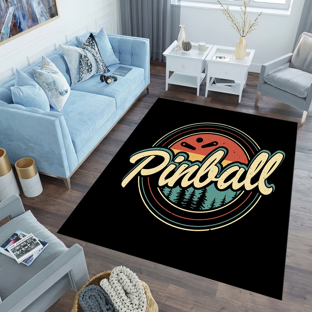 Pinball Playfield Rug: Non-slip Game Room Decor - Etsy