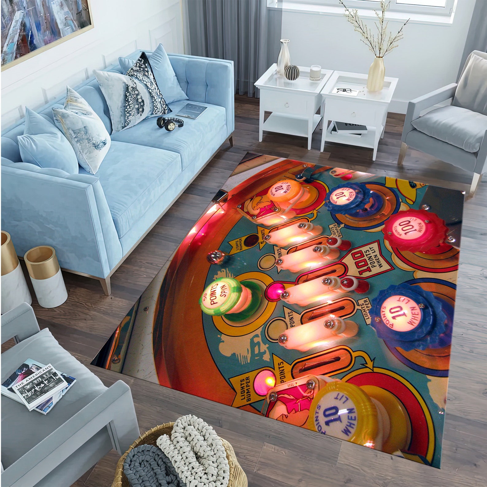 Pinball Playfield Rugs Pinball Rug Cool Rug Kids Room Rug - Etsy