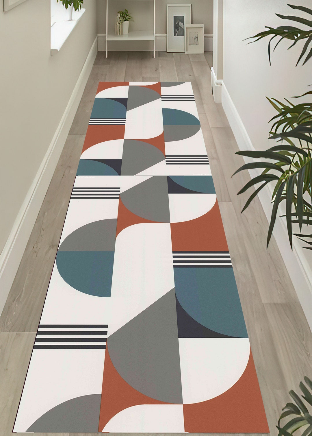 Runner,mid Centruy,mid Centruy Runner,long Rug,entry Rug,anti Slip ...
