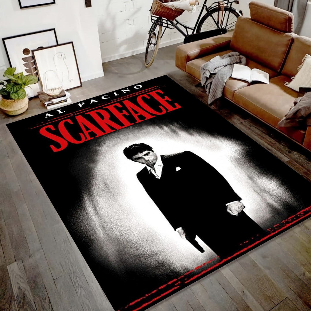 Scarface Rug, Tony Montana Rug, Fan Rug, Themed Rug, Custom Gift Unique ...