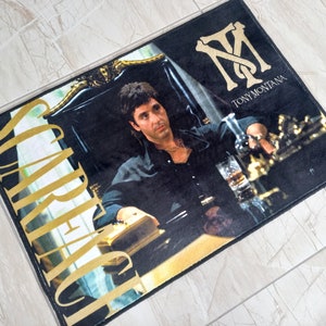 Scarface Rug, Tony Montana Rug, Fan Rug, Themed Rug, Custom Gift Unique ...
