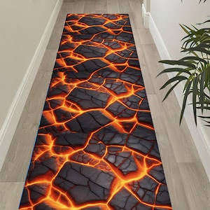 Runner Lav Rug,runner Lava Rug,fan Rug,area Rug,lav Rugs,modern Rug,for ...