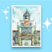 Fairy Tail Anime Guild House - Original Watercolor Fanart A4 Print - Etsy