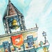 Fairy Tail Anime Guild House - Original Watercolor Fanart A4 Print - Etsy