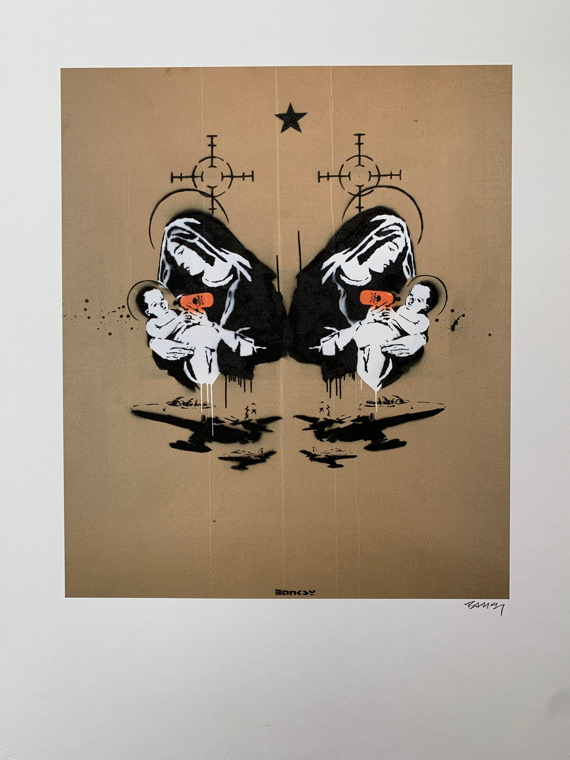 BANKSY toxic Mary,2023 Certificate banksy Signed, Banksy Girl With ...