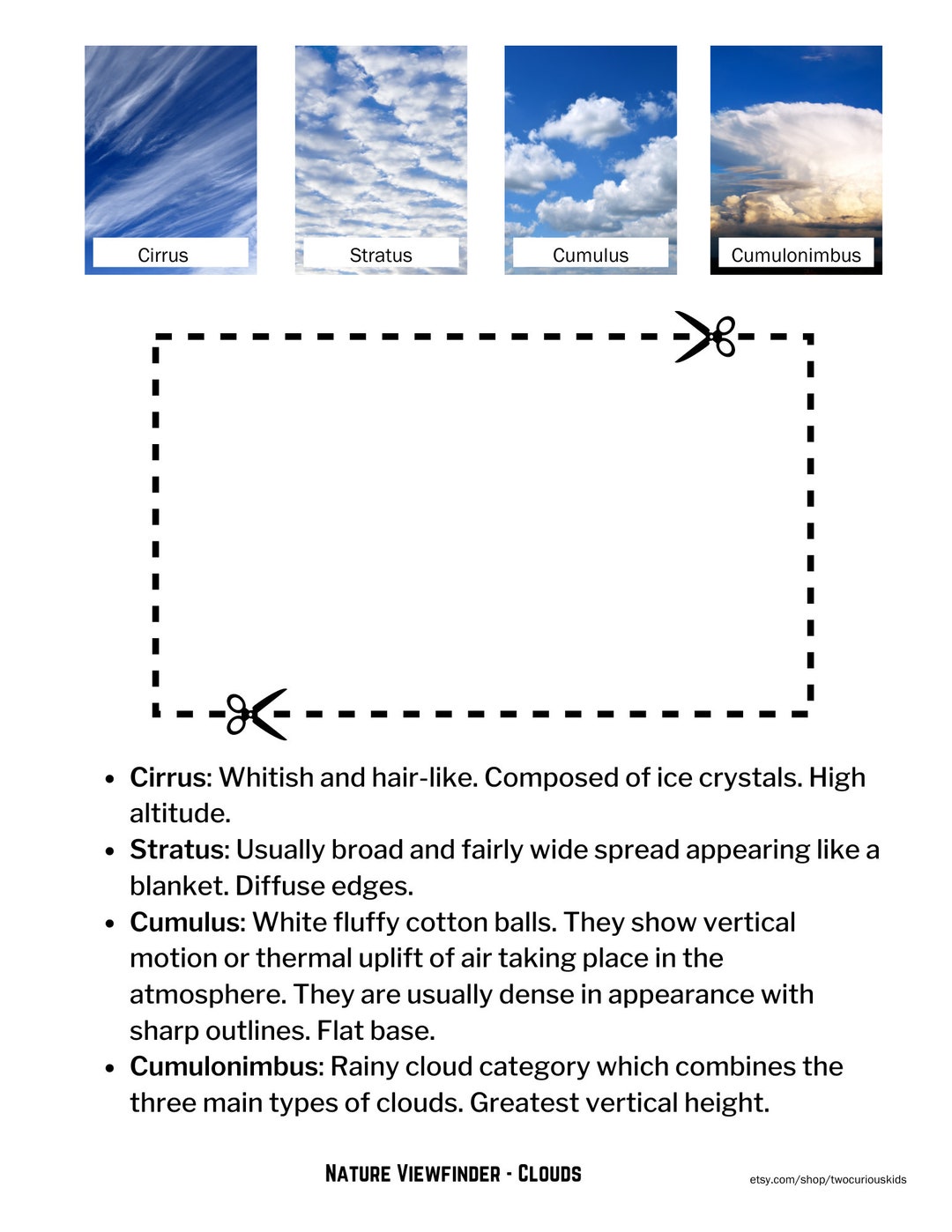 Nature Viewfinder - Clouds - Etsy