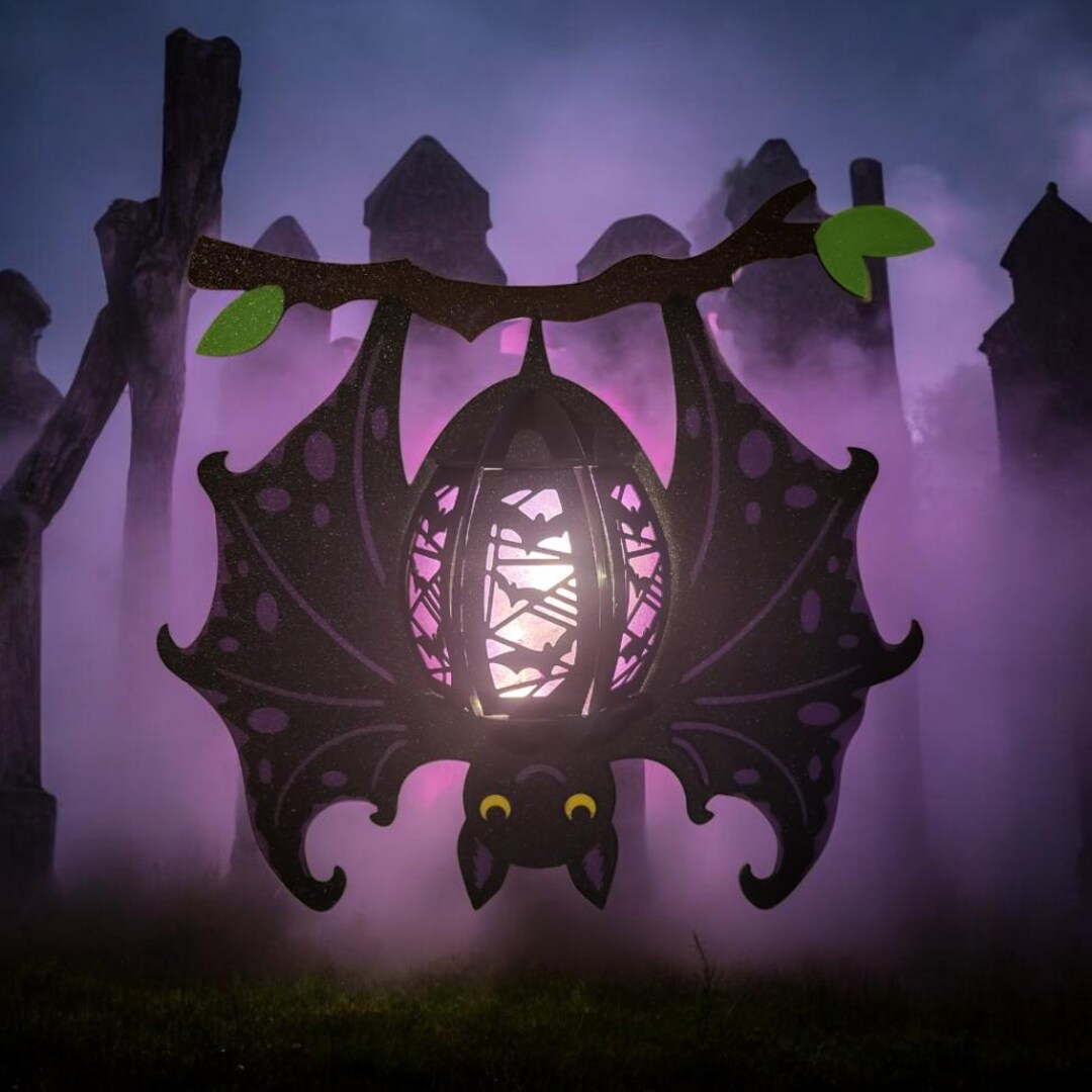 Halloween Hanging Bat Lantern - Etsy