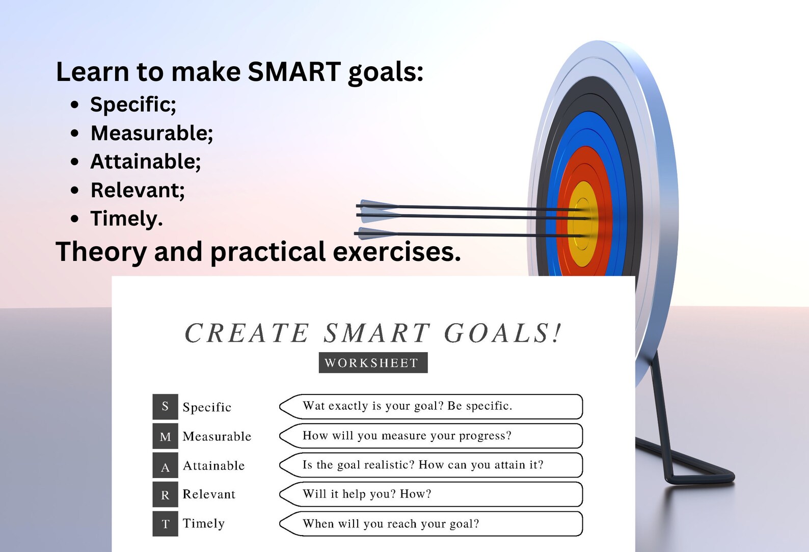Smart Goals Worksheet Template for Teens, Goal Setting Printable ...