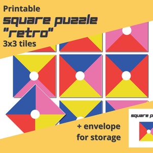 Retro Matching Game Puzzle | Classic Puzzle for Kids | Traveling Mini ...
