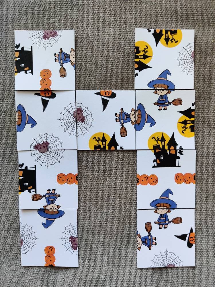 Special Printable Halloween Game for Kids 3x3 Piece Puzzle - Etsy