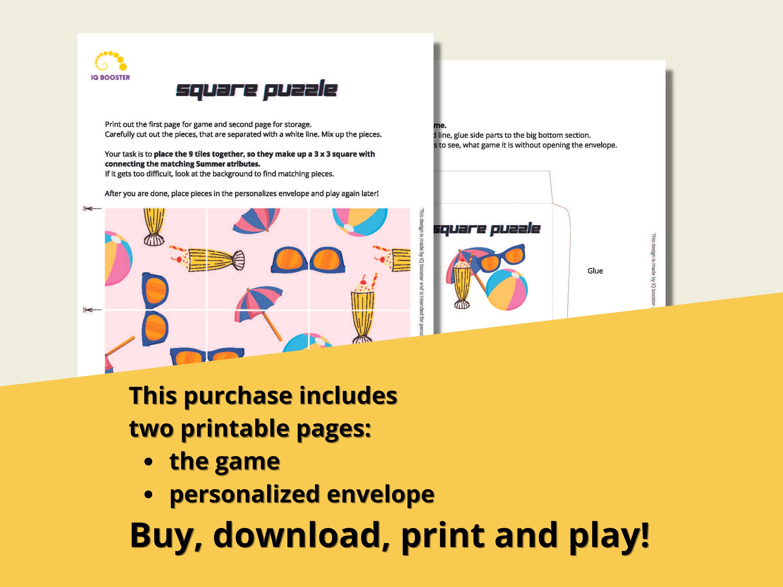 Printable Brain Game for Seniors, Kids,adults, Brain Teaser Puzzle, PDF ...
