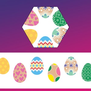 Hexagonal Easter Egg Puzzle, Printable Easter Games, Easter Gifts for ...