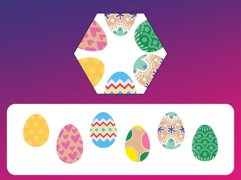 Hexagonal Easter Egg Puzzle, Printable Easter Games, Easter Gifts for ...