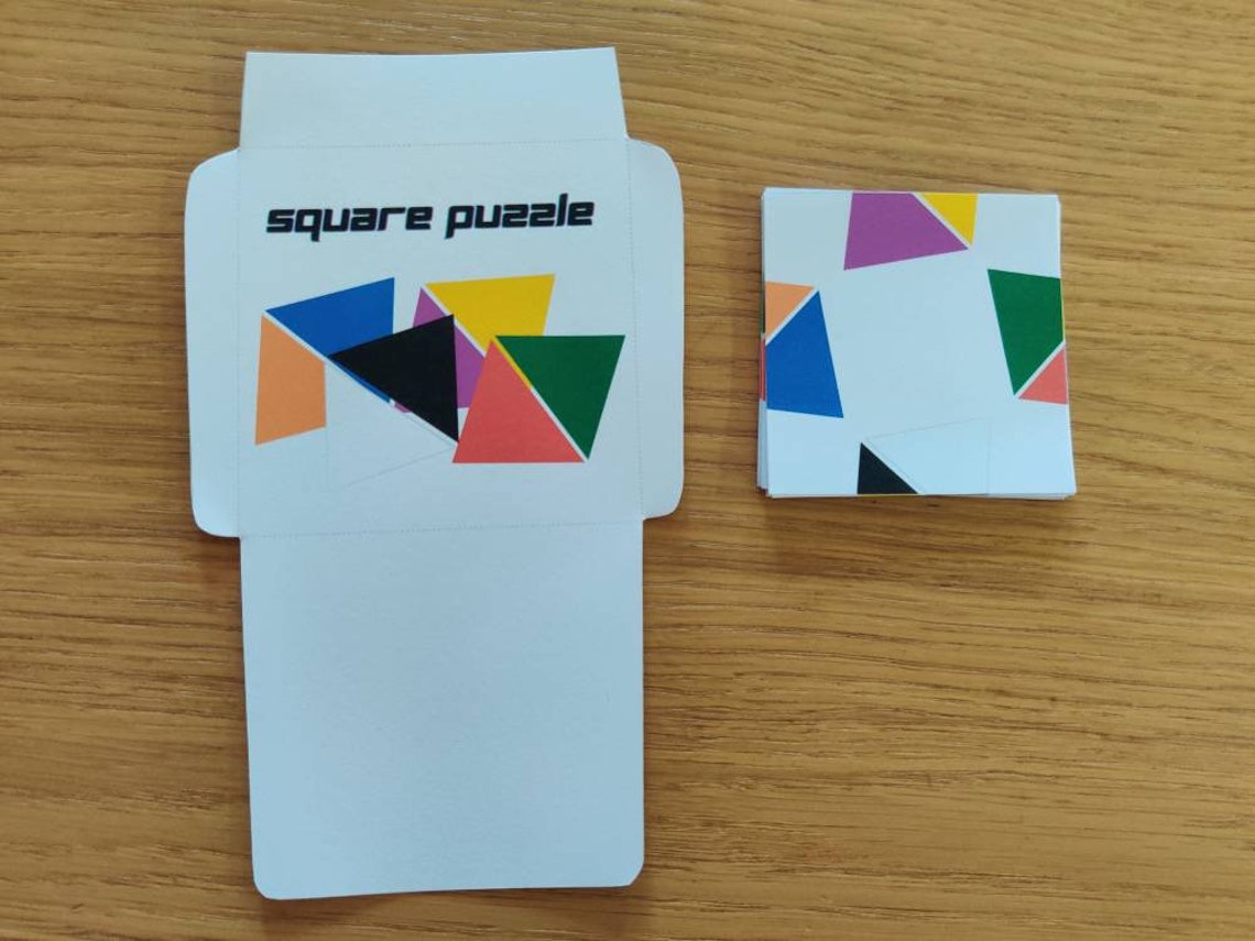 Scramble Squares Puzzle Game for Kids With Envelope for - Etsy