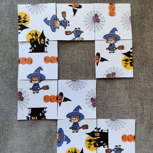 Special Printable Halloween Game for Kids, 3x3 Piece Puzzle With ...
