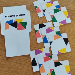 Scramble Squares Puzzle Game for Kids With Envelope for Storage ...