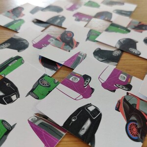 Printable Puzzle 3x3, Fun Squares Cars, PDF Instant Download With ...