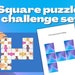 Square Puzzle Challenge Set, Printable Board Game for Kids ...