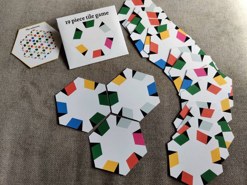 The Impossible Puzzle for Adults, Printable Brain Teaser, Hexagonal ...