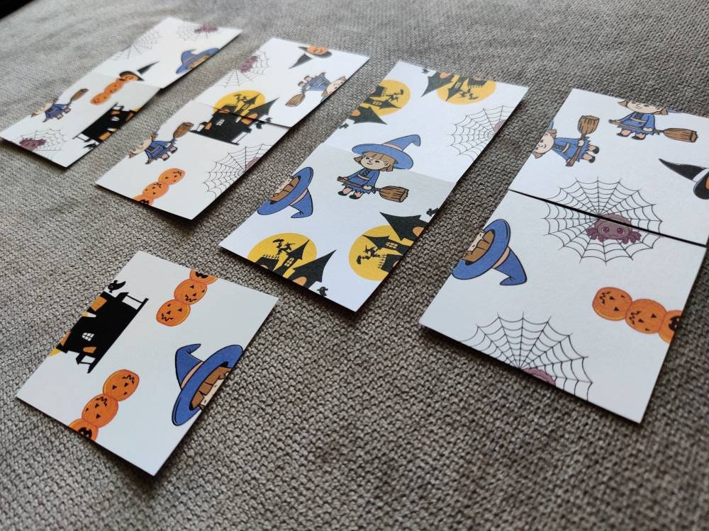 Special Printable Halloween Game for Kids 3x3 Piece Puzzle - Etsy