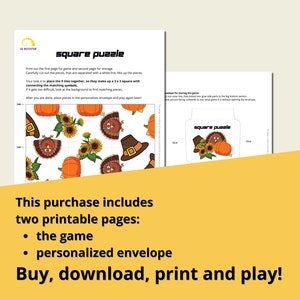Printable Thanksgiving Game, Thanksgiving Activities, Logic Puzzle for ...