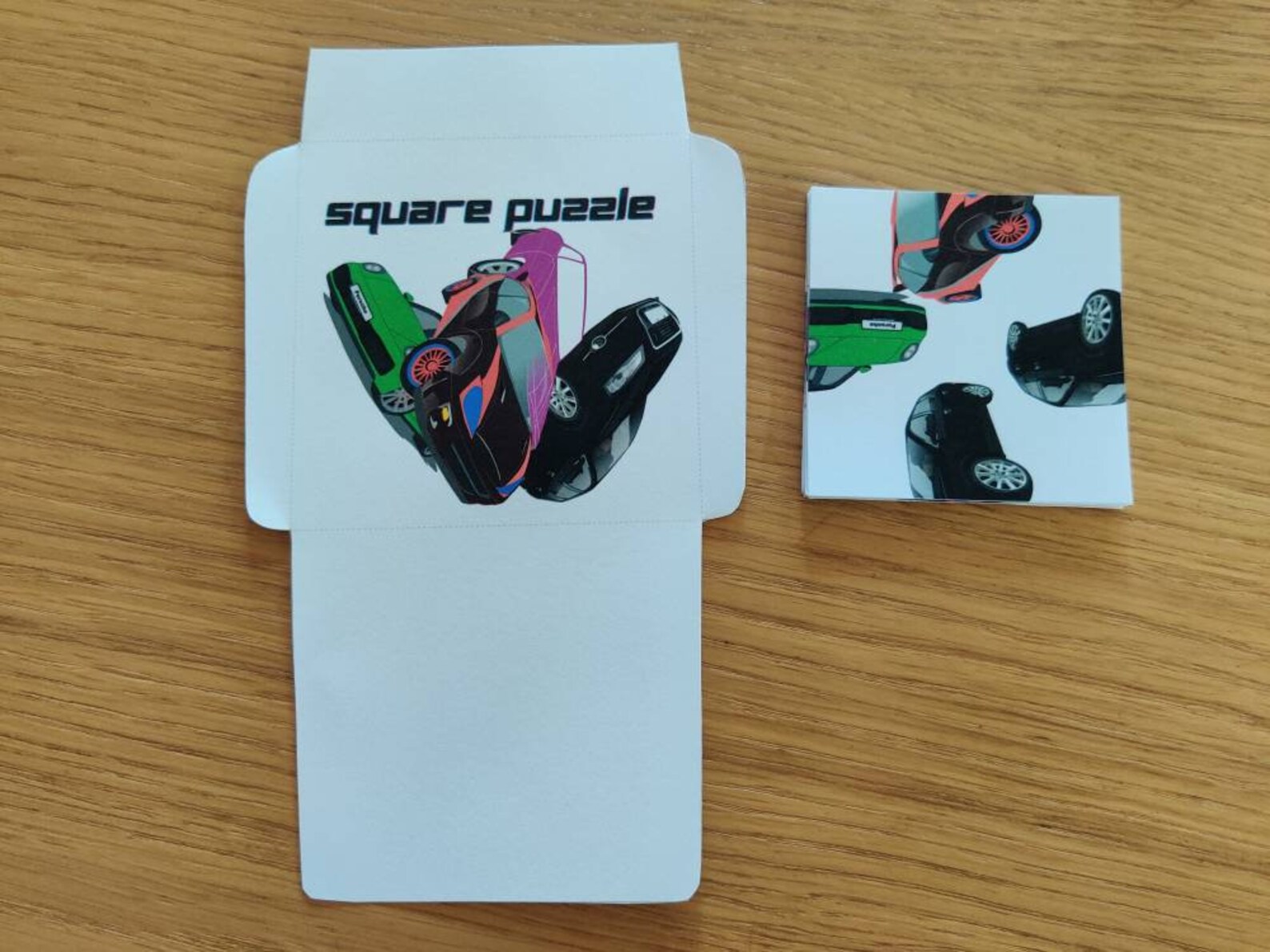 Printable Puzzle 3x3, Fun Squares Cars, PDF Instant Download With ...