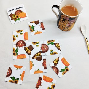 Printable Thanksgiving Game, Thanksgiving Activities, Logic Puzzle for ...