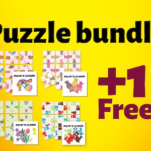4+1 Puzzle Bundle. Chose Any 5 of My 3x3 Square Puzzles and Pay Just ...