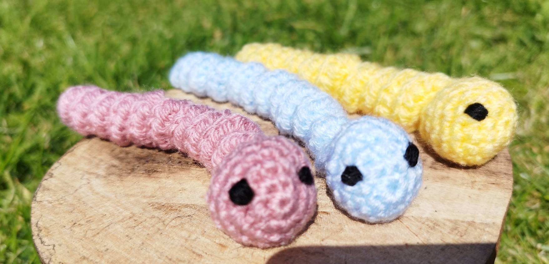 Worry Worm. Crochet Fidget Toy. Stress Anxiety ADHD Help for - Etsy UK