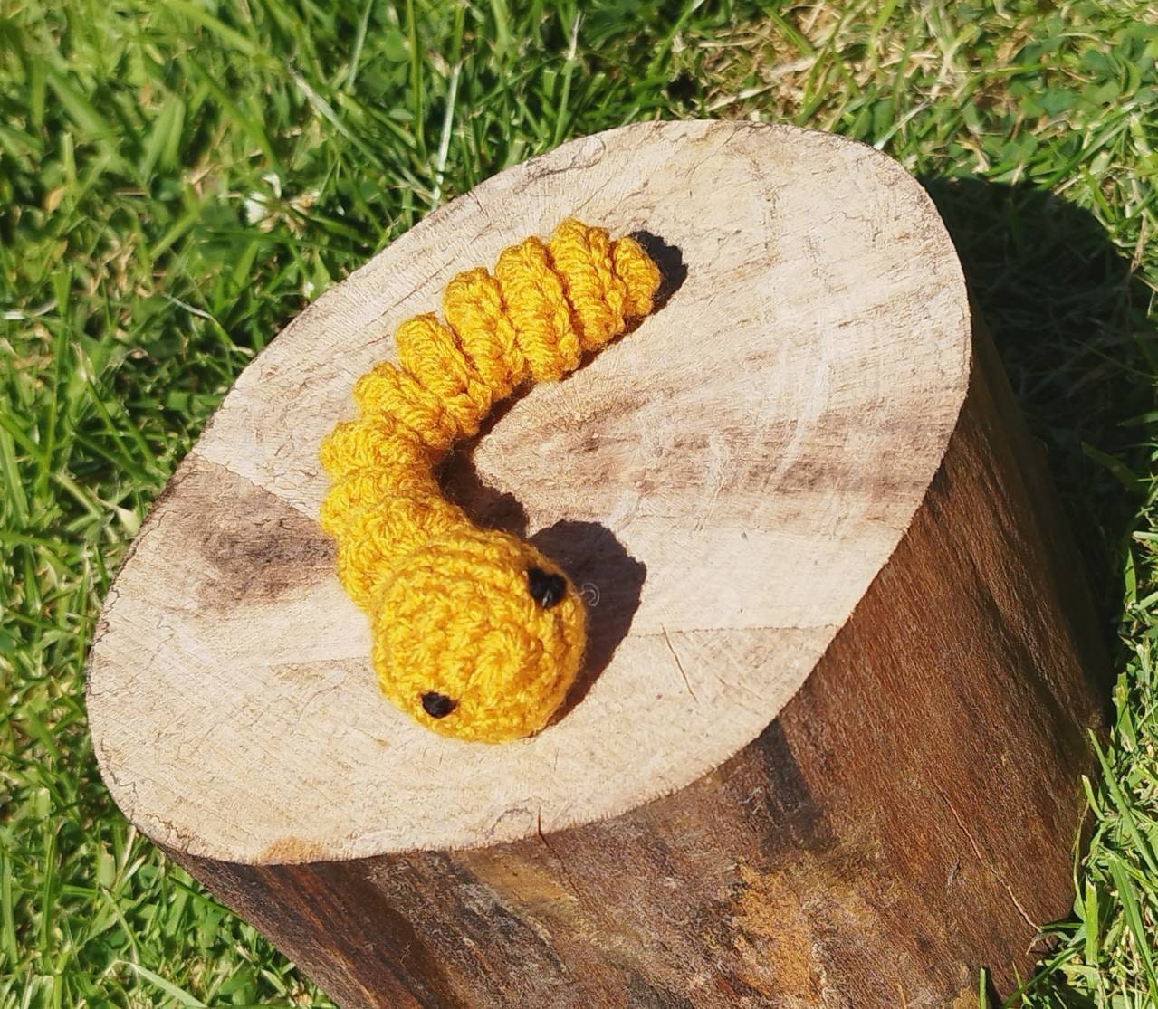 Worry Worm Crochet Fidget Toy Stress Anxiety ADHD Help - Etsy UK