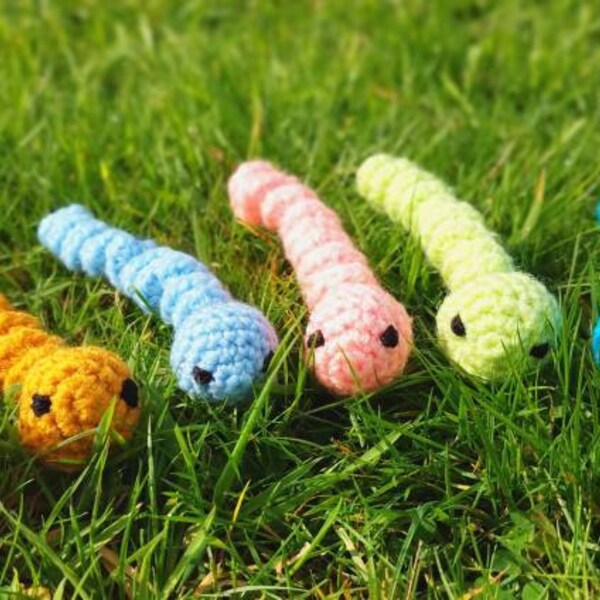 Worry Worm Crochet Pattern - Etsy