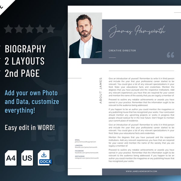 Creative Template - Etsy