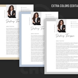 Creative, Modern and Professional Biography Resume Template Design for ...