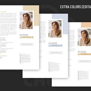 Creative, Modern and Professional Biography Resume Template Design for ...