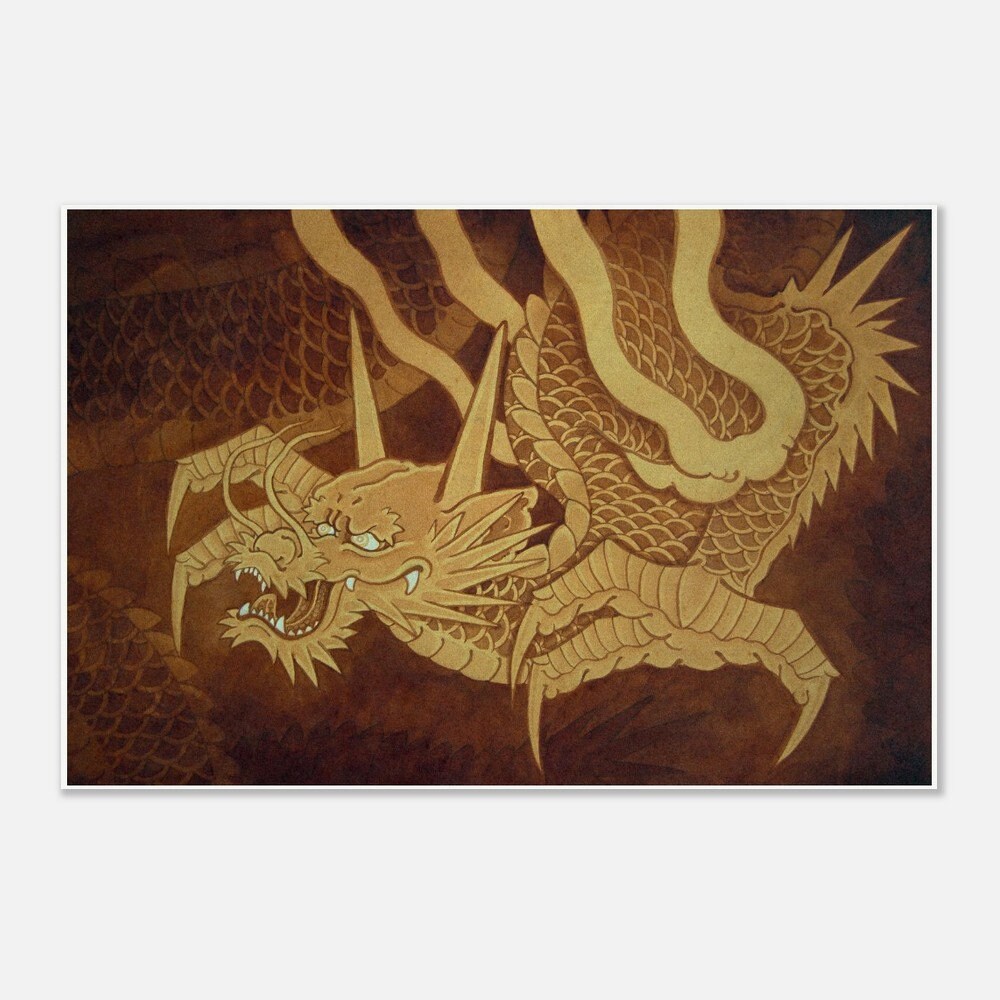 Japanese Dragon Print Irezumi Wall Art - Etsy