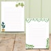 Plant and Leafy Printable Letter Paper, Line Sheet, Floral Printable ...