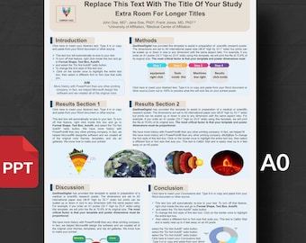 A0 Academic Poster Template: Scientific Conference Powerpoint ...