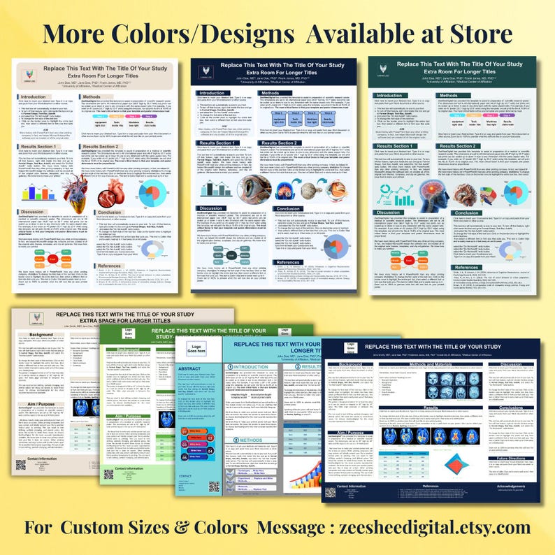 Research Poster Template A0 | Editable Powerpoint for Academic, Medical ...