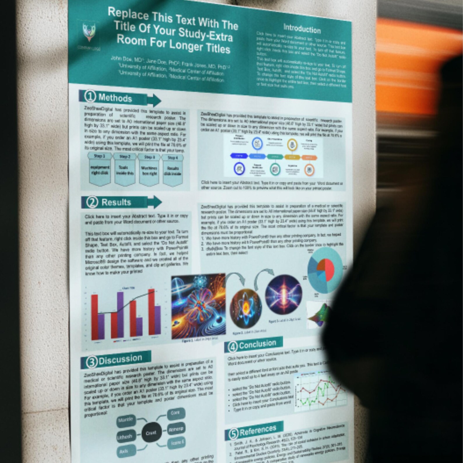 Academic Research Poster Template A0 | Editable Powerpoint Scientific ...