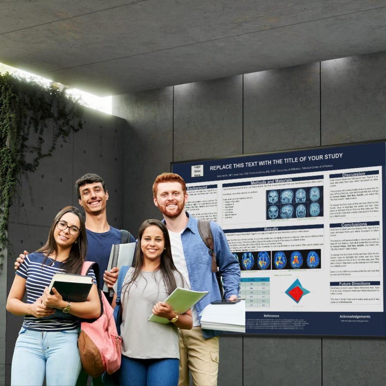 Scientific & Medical Research Poster Template A0 48x36 | Conference ...