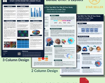 Research Poster Template | Editable Powerpoint for Academic, Scientific ...
