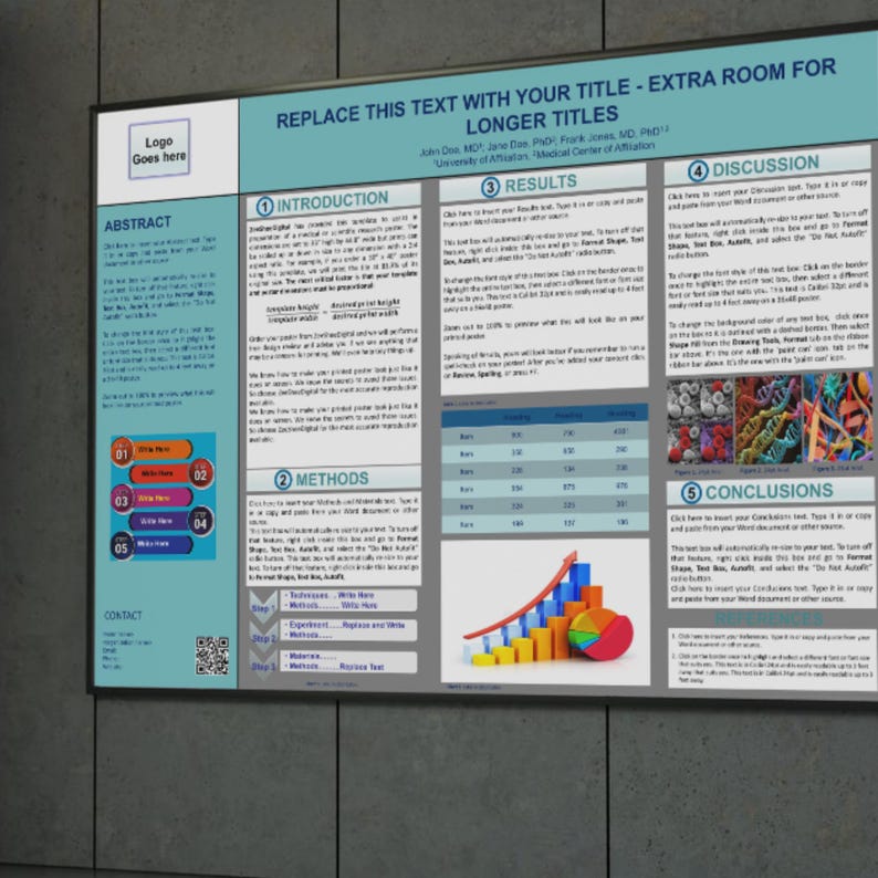Scientific Conference Poster Template | Editable Powerpoint for ...