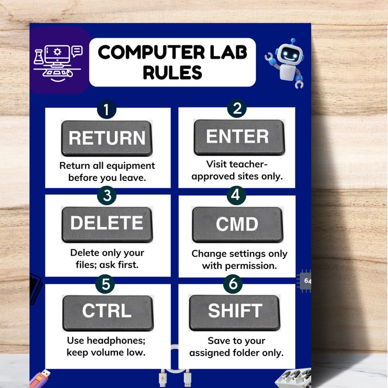 Computer Lab Decor - Etsy