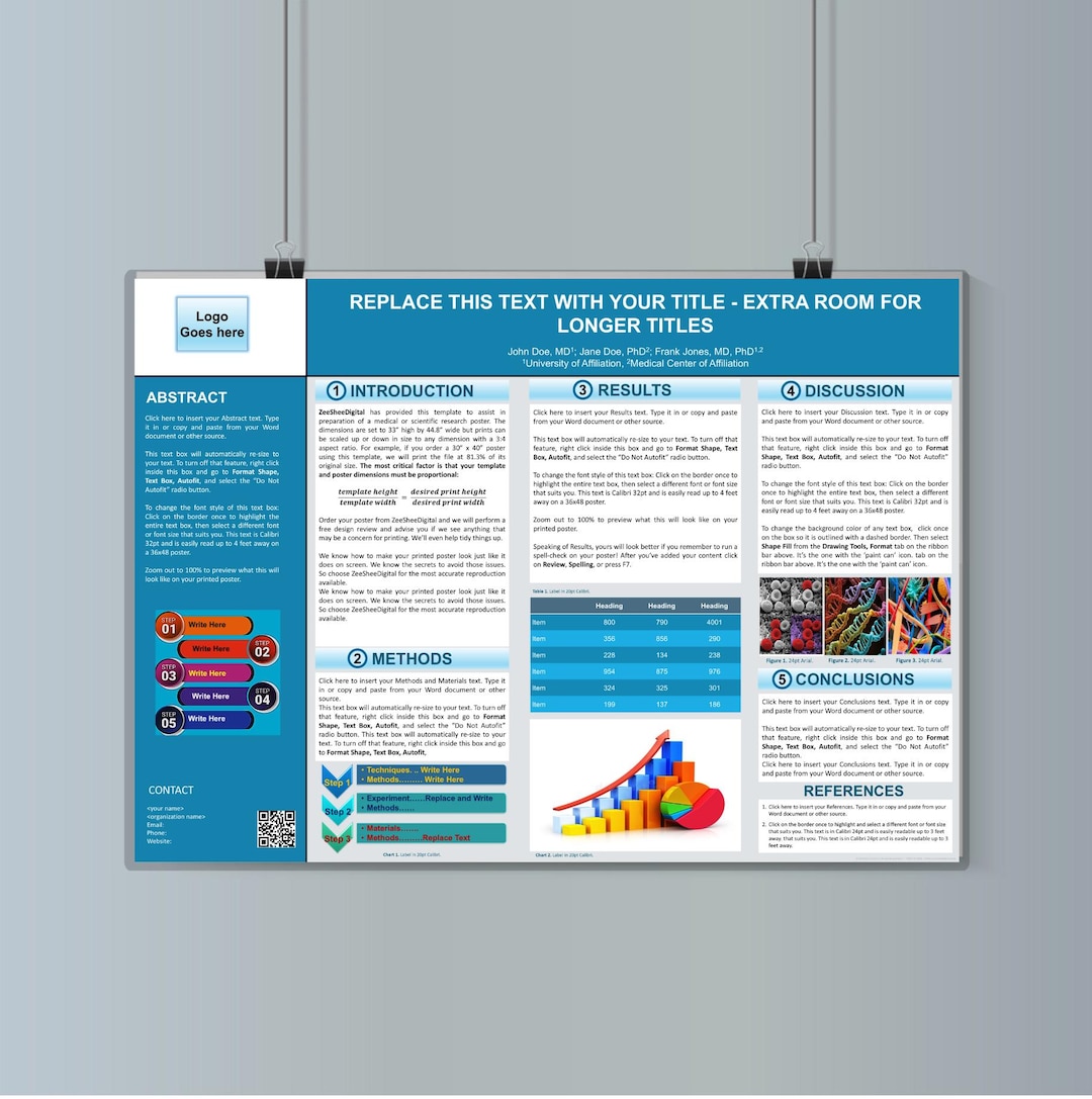 Research Poster Template A0 | Editable Powerpoint for Scientific ...