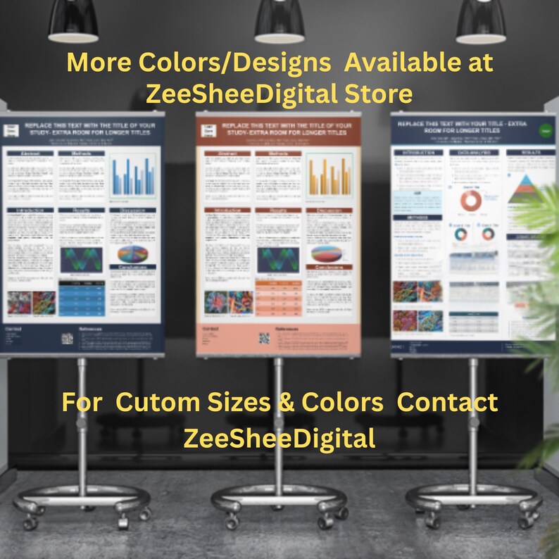 Powerpoint Research Poster Template | A0 Portrait | Abstract ...