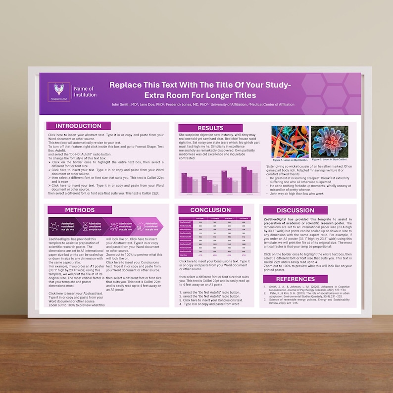 Professional Scientific Research Poster Template PPT | Academic ...