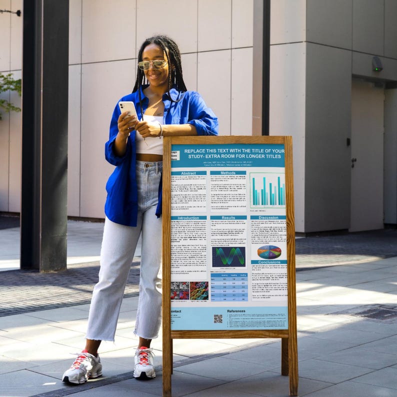 Academic Research Poster Template | Editable Powerpoint for Scientific ...